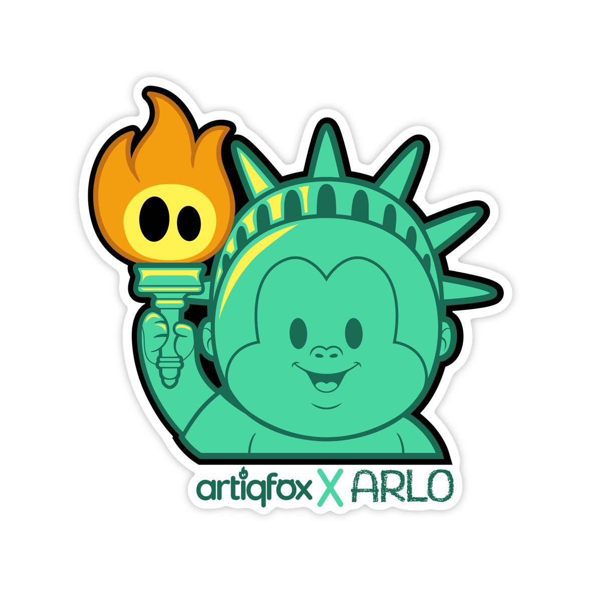 In Prime we Trust Arlo x Artiqfox sticker collab